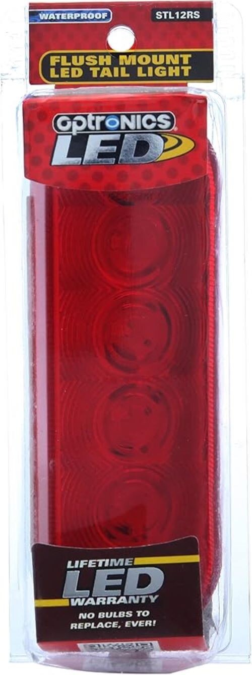 Optronics STL12RS Lens 6" Oval Sealed LED Tail Light, Red | eBay