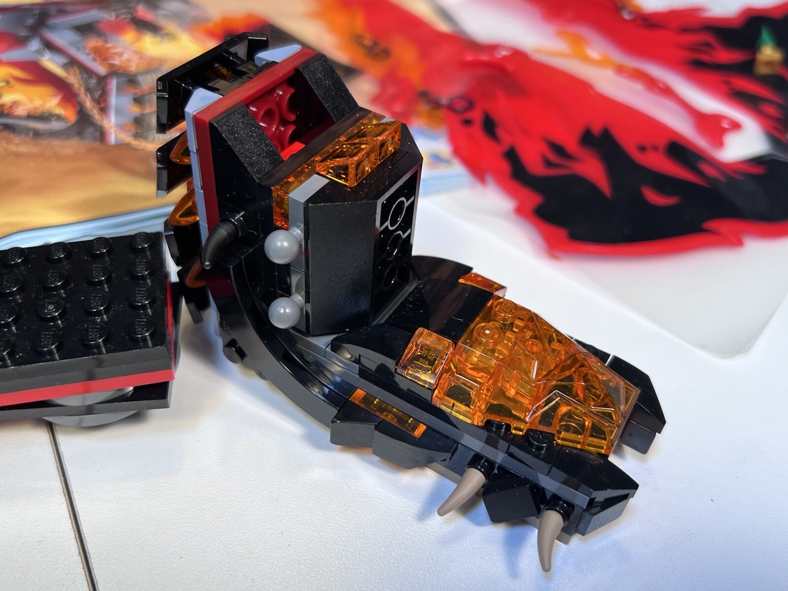 LEGO Ninjago 70674 Secrets of the Forbidden Spinjitzu Fire Fang ...