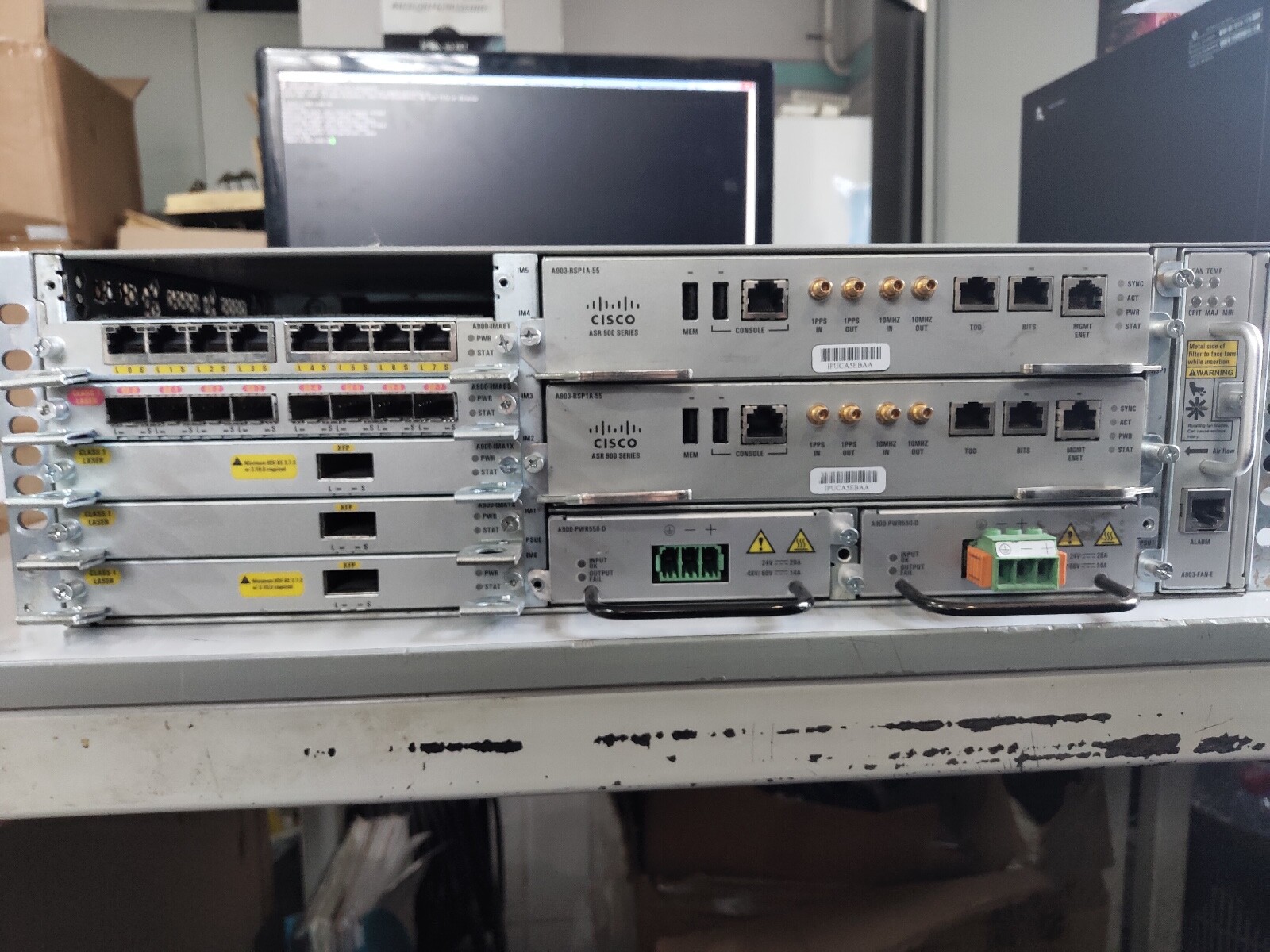 Cisco ASR903 Router with double RSP power supplies and line cards Used ...