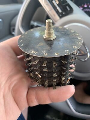Vintage Rotary Dial switch 19 position Wafer old Ham Radio Tester ...