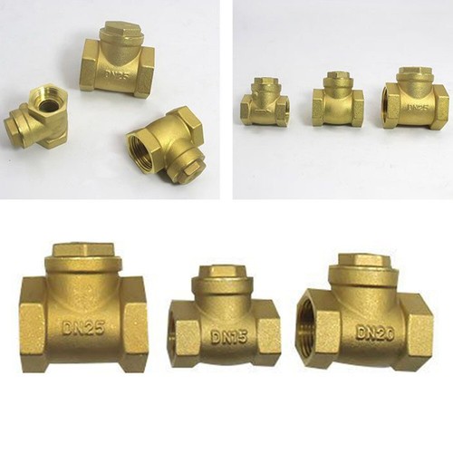 Sturdy DN15 DN20 DN25 Brass Check Valve for Water Meter Plumbing and ...