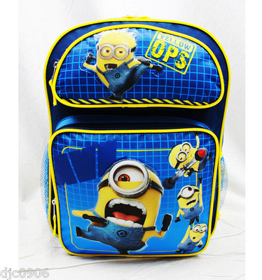 Despicable Me 2 Minions Jerry Stuart School 16" Backpack Universal-New ...