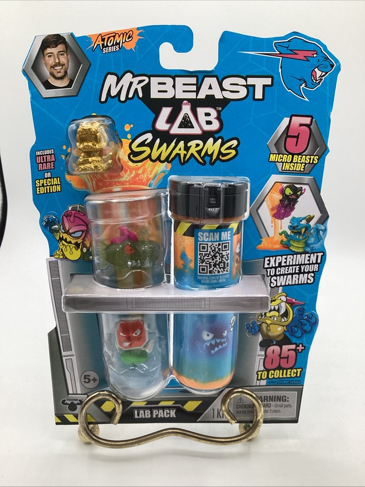 Mr Beast Lab Pack 1 Kit Atomic Series Lab Swarms 5 Micro Beasts Inside ...