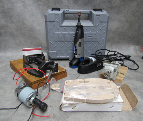 TWO ENGINEERS VICES,DREMEL 800 CORDLESS ROTARY TOOL,12v GRINDER.DRILL ...