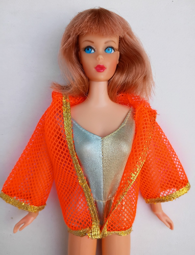 Vintage 1970 Dramatic New Living Barbie Doll #1116 Redhead In Original ...