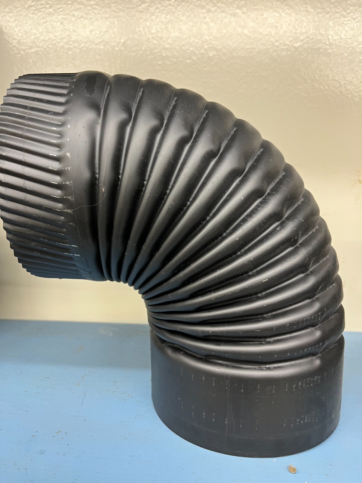 Imperial Gray Metal Products 8 inch Corrugated Fixed 90 Elbow Stove ...