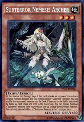 YUGIOH Subterror Nemesis Archer - INOV-EN082 - Secret 1st ED - NM/M | eBay