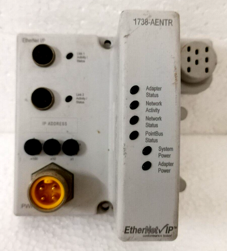 Allen Bradley 1738-AENTR / A Network Adapter ArmorPoint I/O EtherNet/IP ...