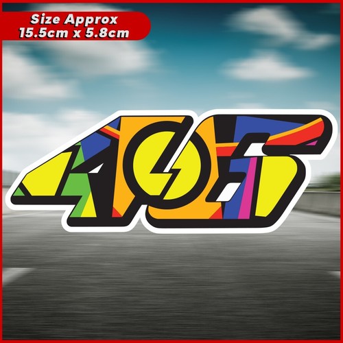 Valentino Rossi Sticker 46 - VR46 Laptop Car Ute Mancave Tool Box Decal ...