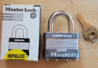 NIB MASTER LOCK COMMERCIAL GRADE No 1 PADLOCK w/ 2 KEYS | eBay