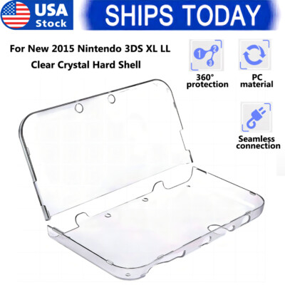 For New 2015 Nintendo 3DS XL/LL Clear Crystal Hard Shell Protective ...