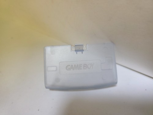NEW CLEAR ICE BLUE GAME BOY LOGO ADVANCE REPLACEMENT BATTERY COVER LID ...