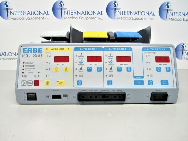 Erbe ICC 350 ICC350 Electrosurgery Electrosurgical ESU Unit W/foot ...
