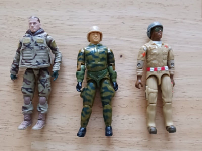 1980s GI Joe Figures Lot - Medic,Halo jumper Soldier, Rise of Cobra ...