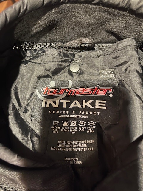 Tourmaster Intake Motorcycle Jacket Series 2 4XL 52 Liner & Armor! | eBay