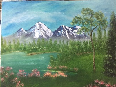 Bob Ross Spring Paintings