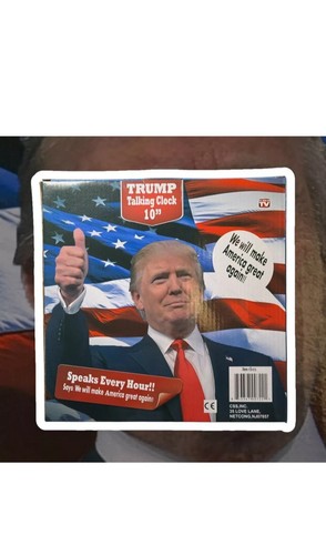 Donald Trump Talking Clock Let's Make America Great Again Brand New in ...