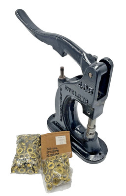 Stimpson 405 Grommet Press with Extra SPG/SPW #2 Brass Grommets | eBay