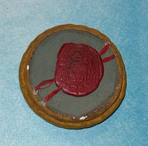 RARE ANTIQUE CATHOLIC 1st CLASS ST. CATHERINE OF SIENA RELIC RELIQUARY ...