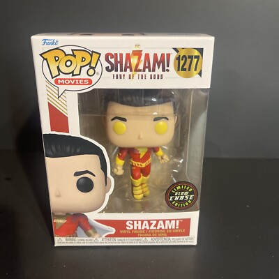 Funko Pop Shazam Fury of the Gods Shazam (Chase) Glow In Dark #1277 | eBay