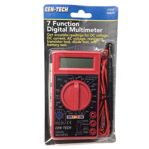Cen-Tech 7 Function Digital Multimeter Tester AC/DC LCD Meter | eBay