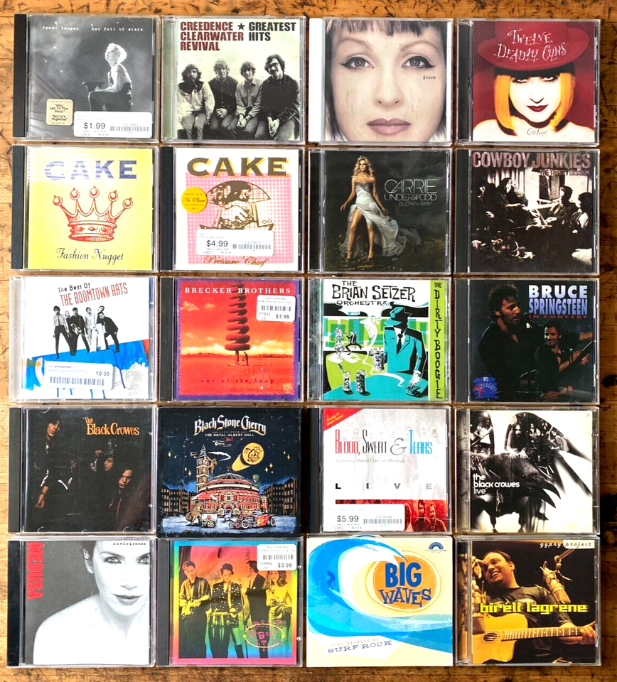 230 Rock CDs - Make Your Own Bundle - Ten Years After, REM, White ...