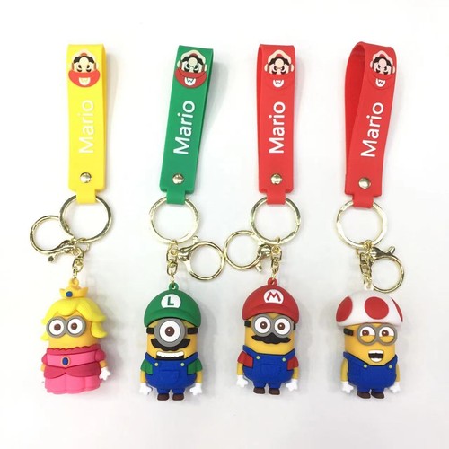 Super Mario Mix Keyring Keychain Bag Pendant Charm Birthdays Novelty ...