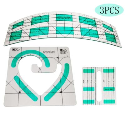 Non-slip Quilt Ruler freemo arc ruler Patchwork Quilting Template set ...