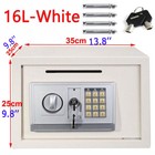 High Security Home Safe Safebox Secure Storage Box With Digital And Key ...