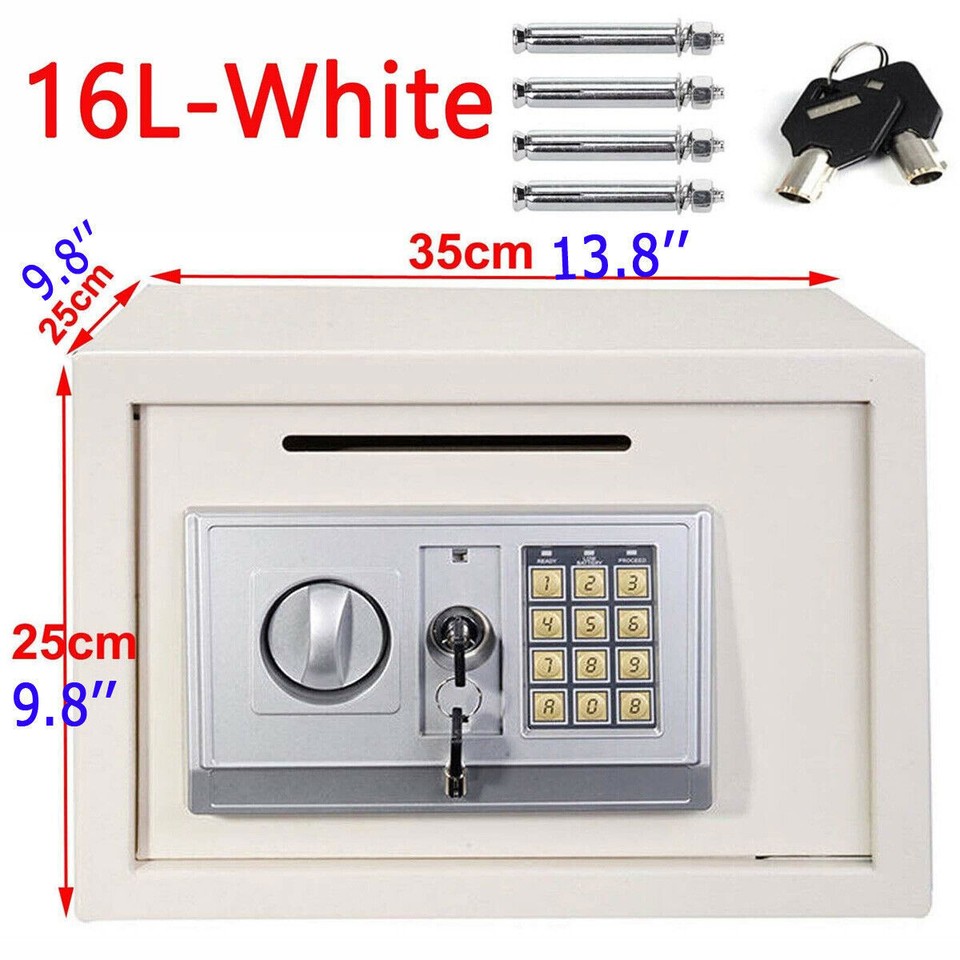 High Security Home Safe Safebox Secure Storage Box With Digital And Key ...