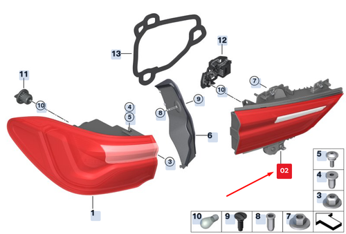 BMW X2 F39 Feu arrière côté gauche 63217420747 7420747 NEUF ORIGINE | eBay