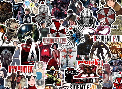 25/50 Piece Resident Evil Sticker Pack - Waterproof Vinyl - Nemesis ...