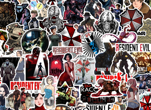 25/50 Piece Resident Evil Sticker Pack - Waterproof Vinyl - Nemesis ...