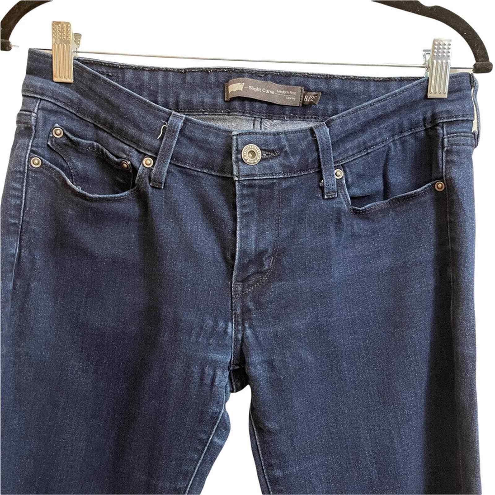 Levi’s Slight Curve Modern Rise Skinny Blue Jeans - Gem