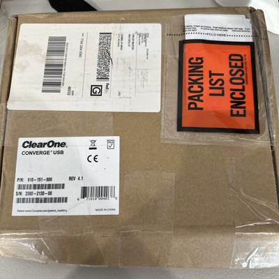 ClearOne Converge USB 910-151-806, Plug and Play Audio Interface w/ PSU ...