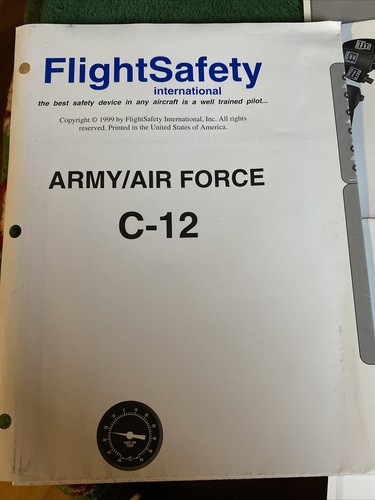 FlightSafety Beechcraft ARMY-AIR FORCE C-12 Instrument Panel Poster | eBay