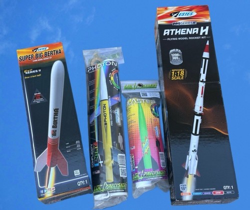 Estes pro series ll Rockets & two LOC w/ laser cut fins. High quality ...