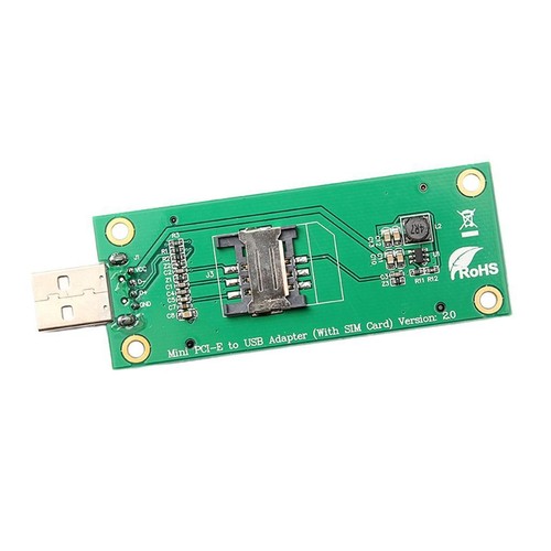 Mini PCIe WWAN Card to USB Adapter with SIM Slot for 3G / 4G Module ...