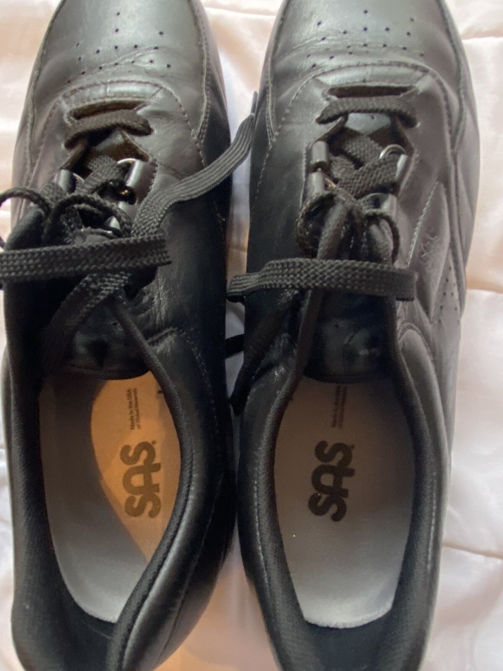 SAS Time Out Lace Up Comfort Walking Shoe Black | eBay