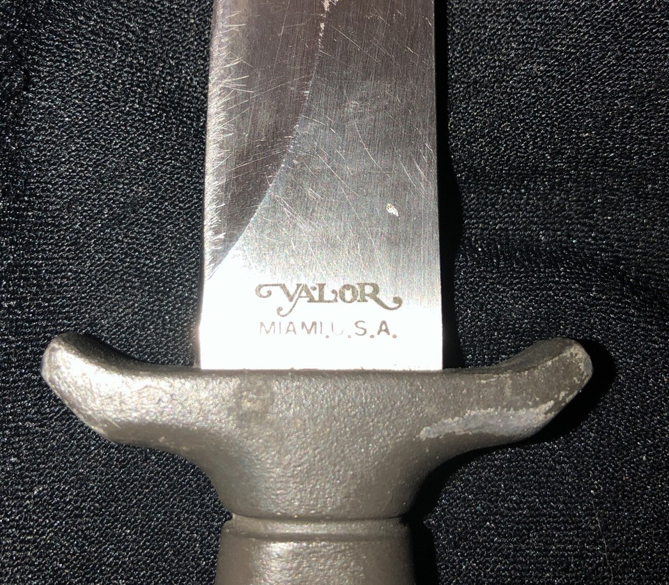 Vintage VALOR MIAMI USA Survival Combat KNIFE Japan 415 5” Blade ...