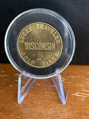 Lucky Traveler Gold Piece Wisconsin Token | eBay