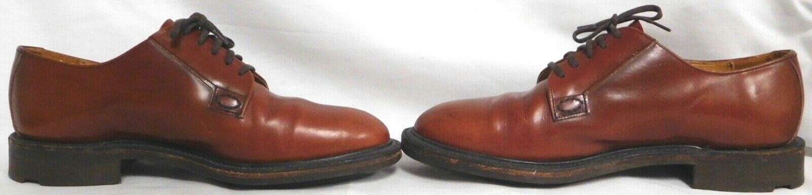 WM LOAKE & SONS MENS BRITISH DRESS DERBY SHOES WAVERLEY BROWN LEATHER ...