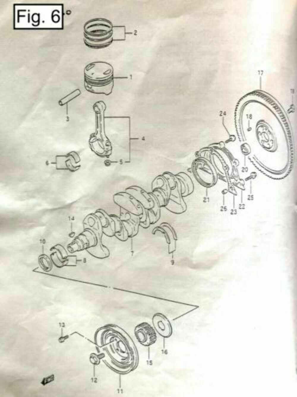 STANDARD ENGINE BEARINGS CRANK SHAFT CONNECTING ROD THRUST FOR SAMURAI ...