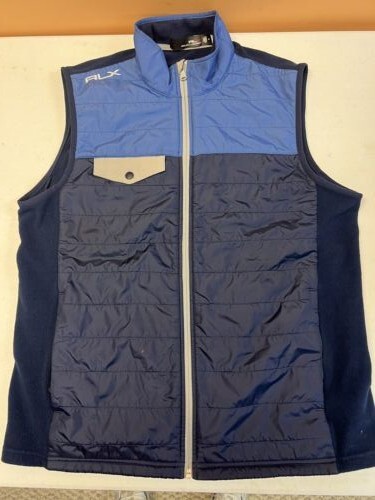 RLX RALPH LAUREN Size Medium Mens Full Zip Performance Fleece Hybrid ...
