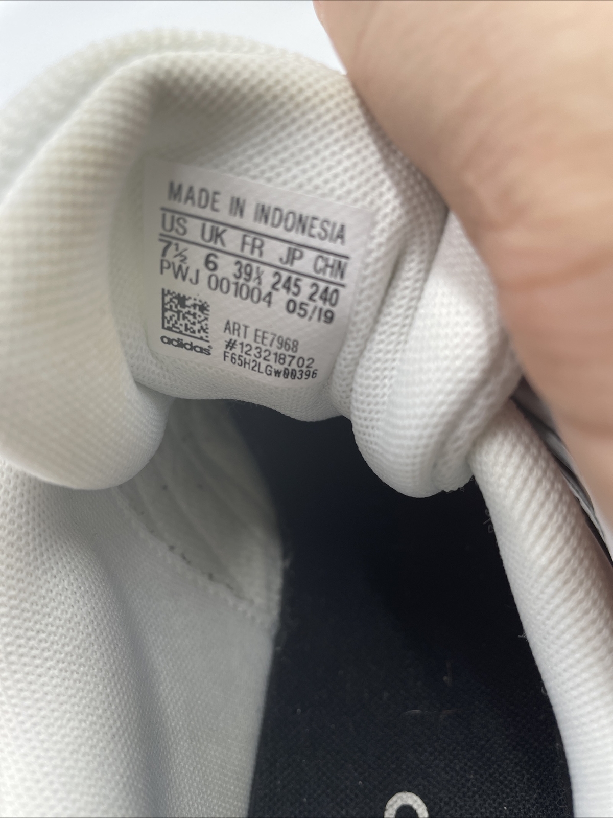 Adidas Sneaker White/Black PWJ 001004 Athletic Shoes Mens 7.5 Womans 8. ...