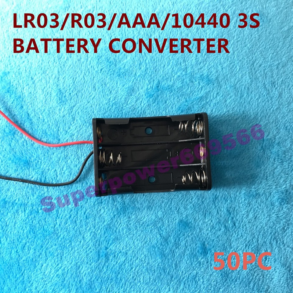 THREE slot clip plastic connector holder for LR03/R03/AAA/10440/ DRY ...