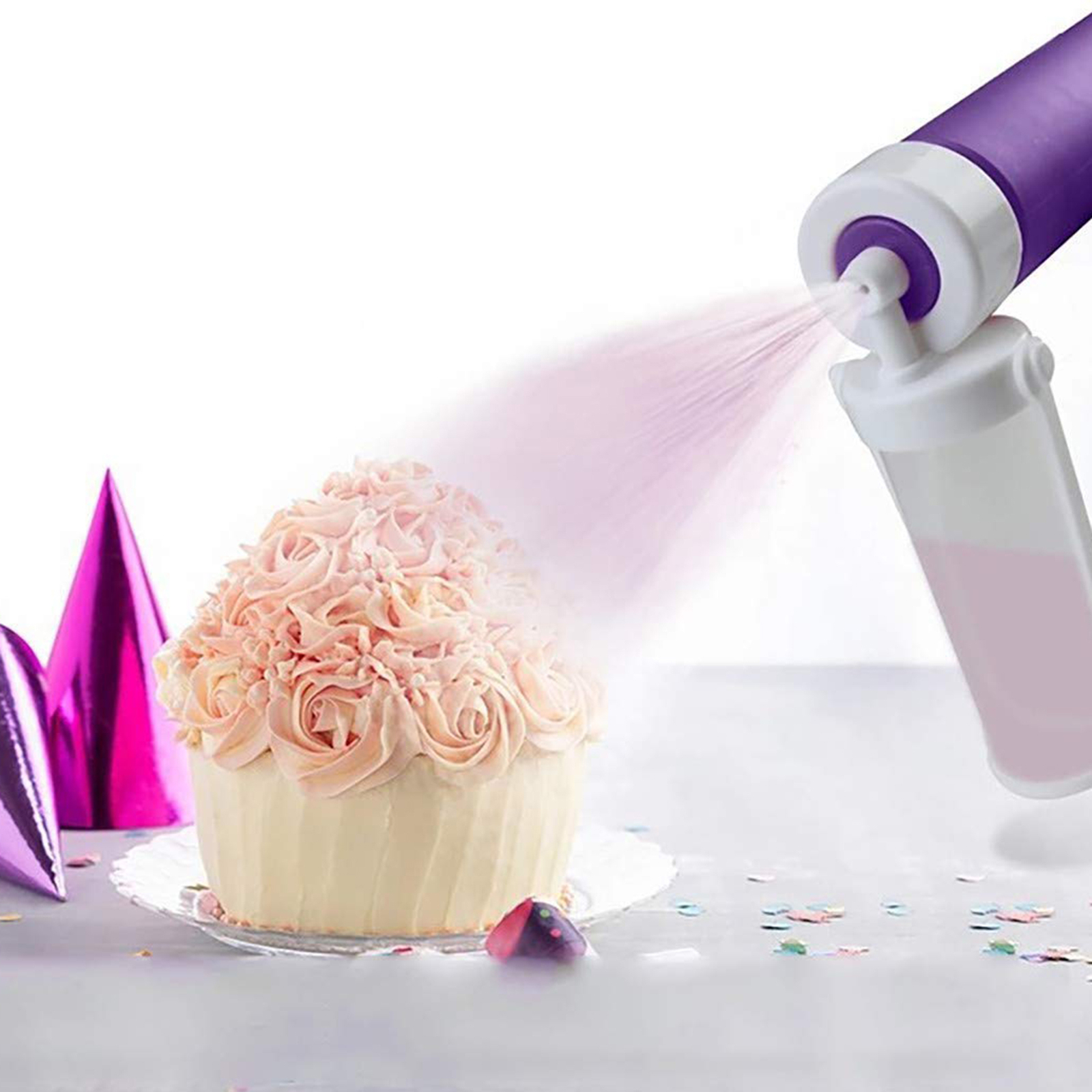Airbrush Convenient Adjustable Pressure Cake Spray Color Baking Tool ...