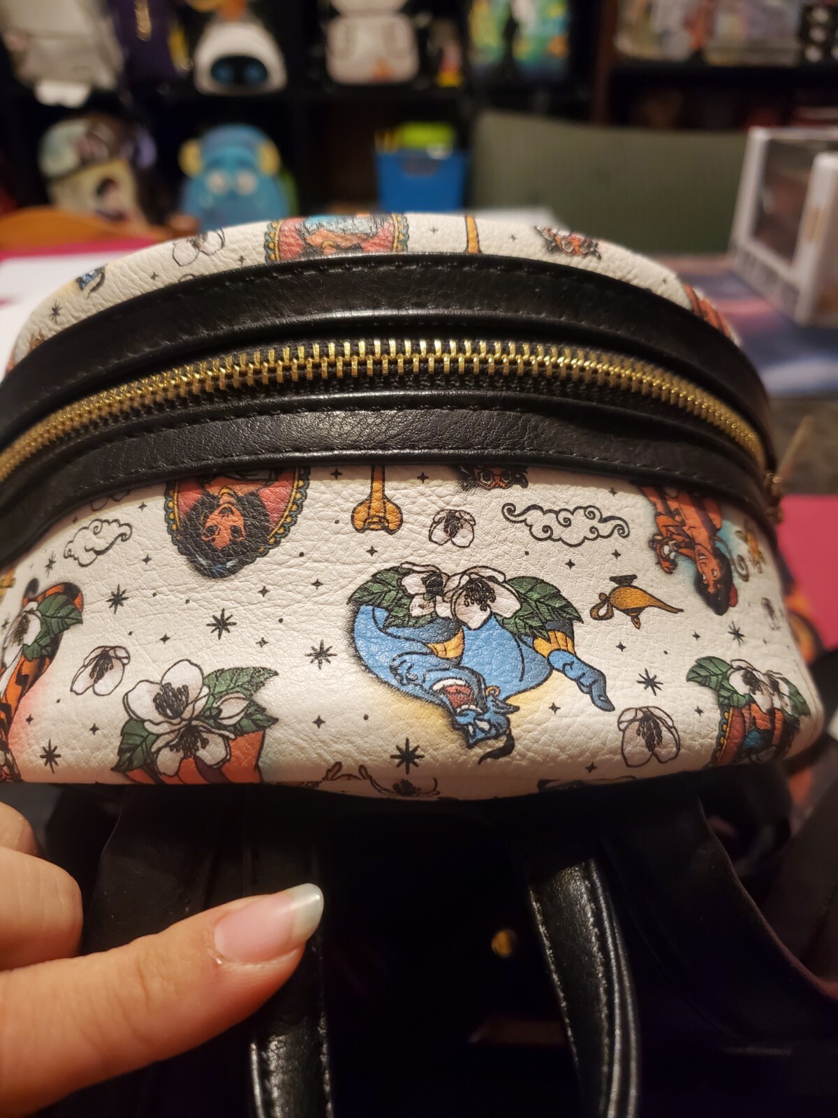 Loungefly Disney Aladdin Tattoo AOP Mini Backpack Exc… - Gem