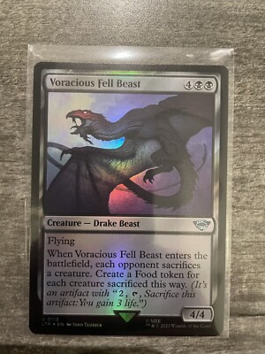 MTG Lord of the Rings Voracious Fell Beast Foil #422 LOTR Magic | eBay