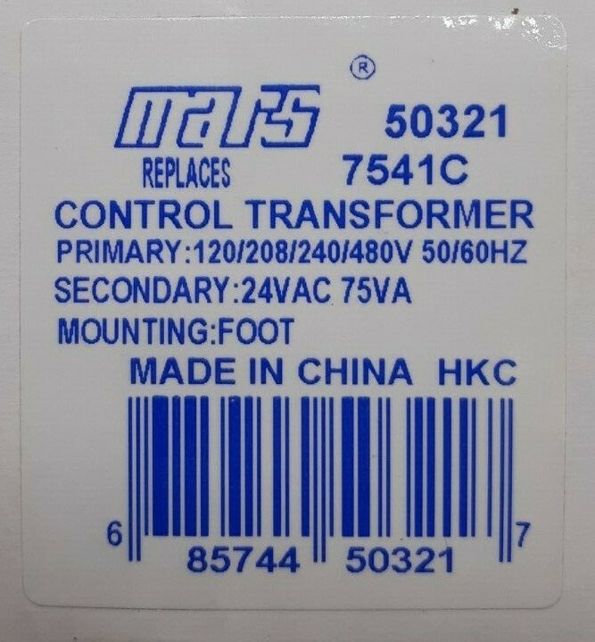 Mars 50321 Control Transformer | eBay
